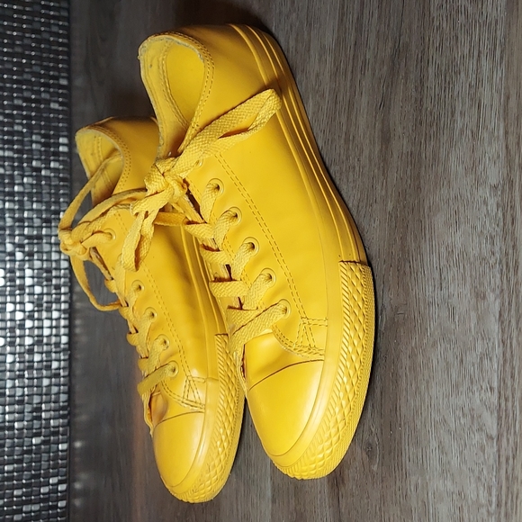 Converse | Shoes | Converse Chuck Taylor All Star Low Top Yellow ...